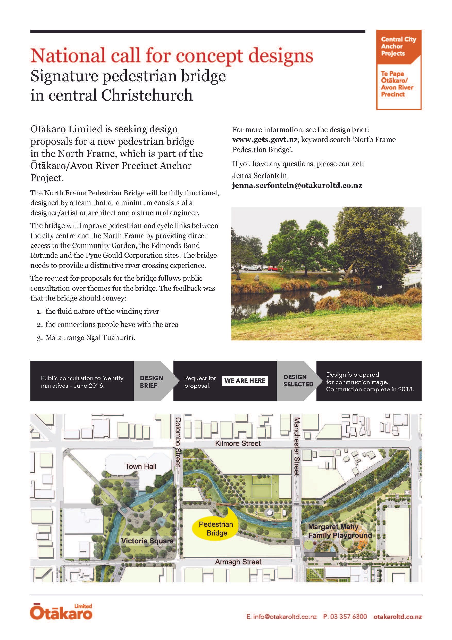 National call for pedestrian bridge concept designs | The Big Idea