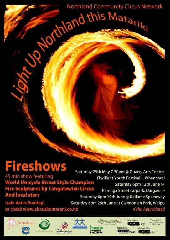 Matariki Fire Show in Whangarei | The Big Idea