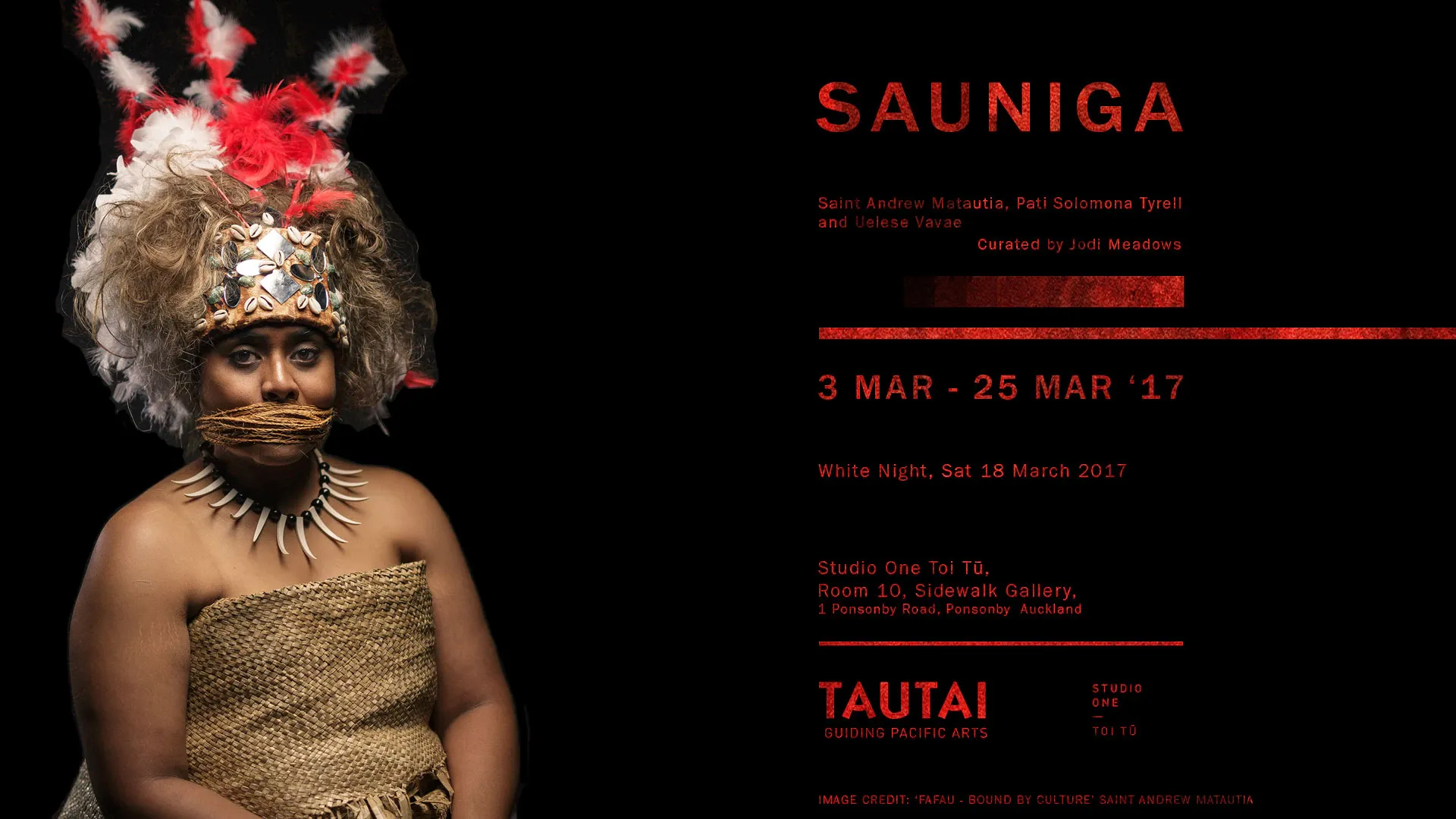 Sauniga features works by Saint Andrew Matautia, Pati Solomona Tyrell ...