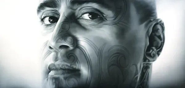 Oil Paintings of Tiki Taane with Full-Face Moko by Sofia Minson | The ...